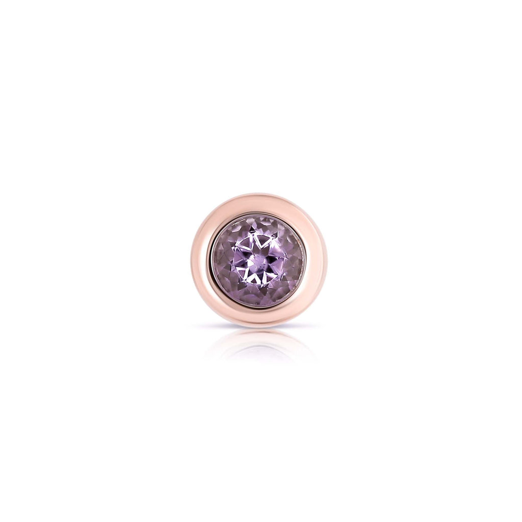 Rose Gold February Birth Stone Amethyst Charm – DOSHA
